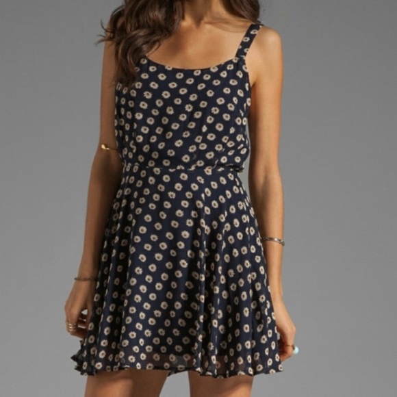 Urban Outfitters | Dresses | Navy Daisy Sundress | Poshmark